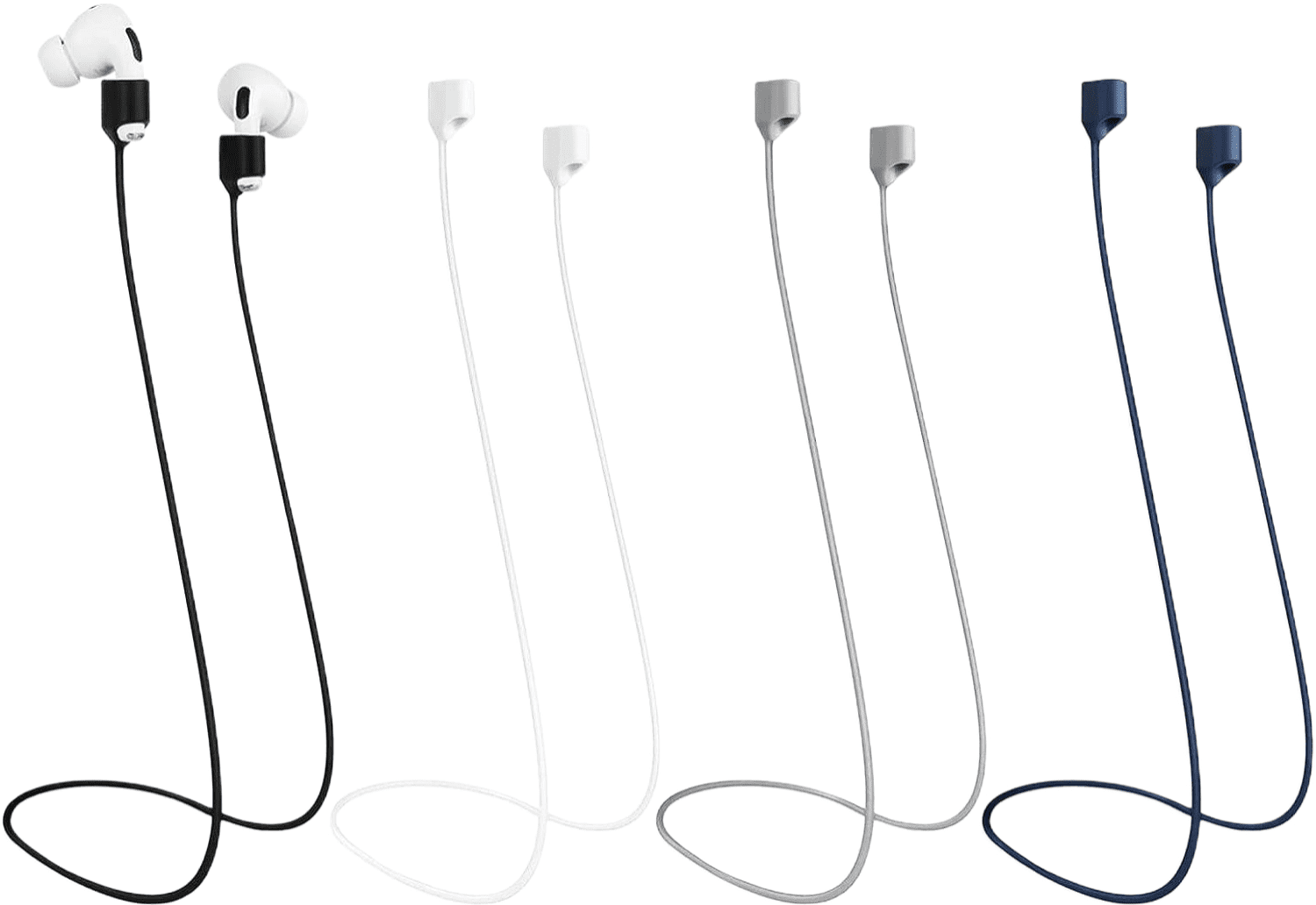 4 Pcs Magnetic Airpods Strap Wireless Earphone Anti-Lost Lanyard Straps ...