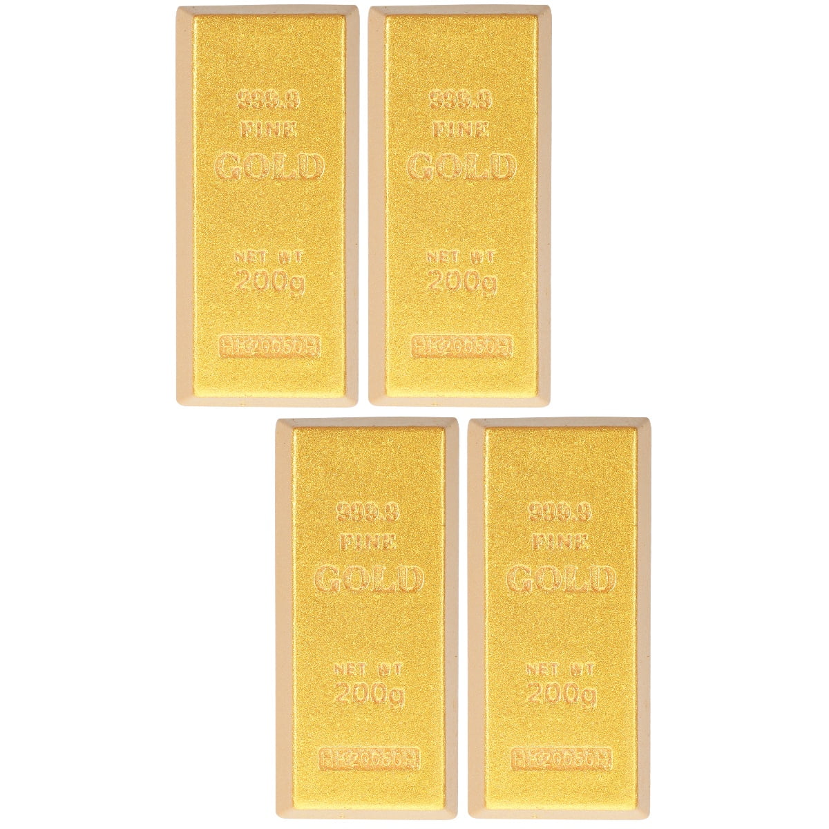 4 Pcs Magnetic Gold Brick Refrigerator Magnet Gold Brick Magnet Freezer ...