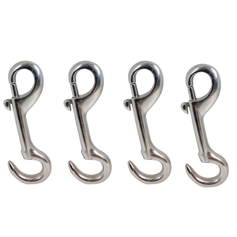 4 Pcs Marine Boat 5"L Bolt Snap Hook Open Eye Bolt Hook Snap Lock ...