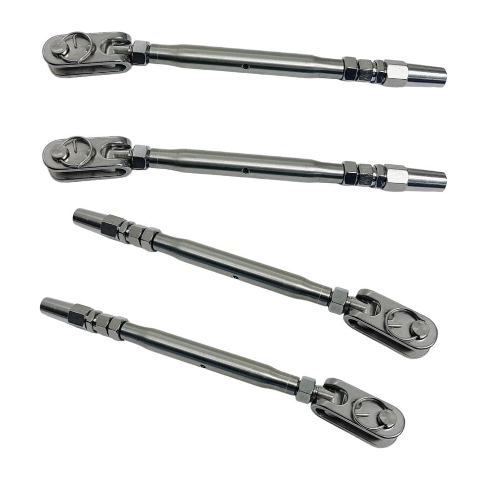 4 Pcs Marine Toggle And Swageless Turnbuckle For 1/8" Cable Wire ...