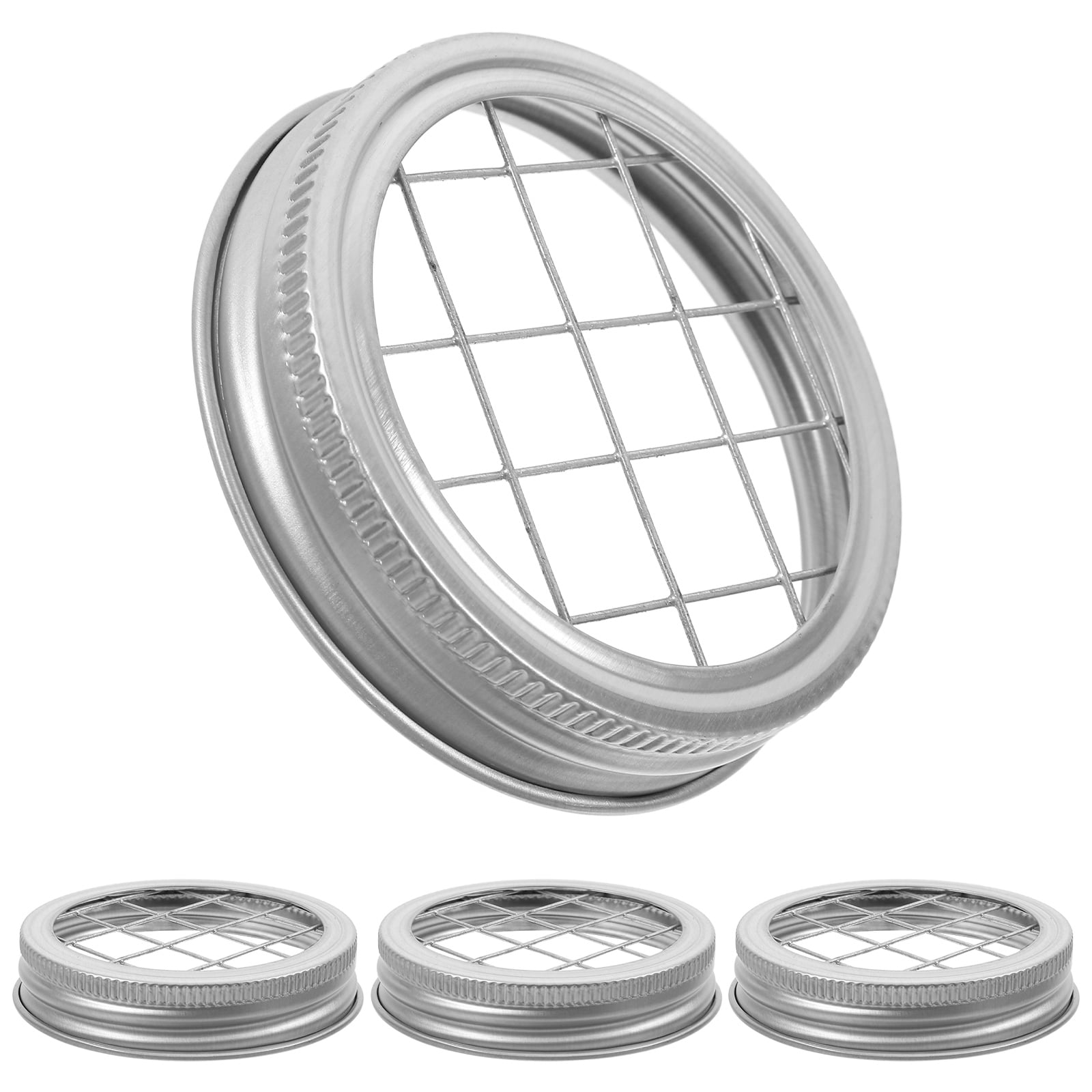 4 Pcs Mason Jar Lids Jar Holder Lid Mason Flower Jar Insert Lid Mason ...