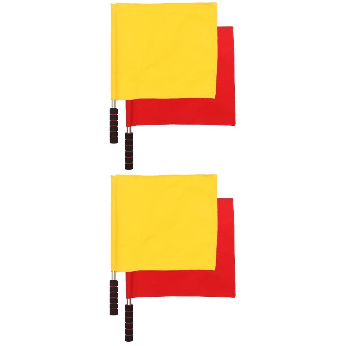 4 Pcs Match Referee Flags Waving Signal Flags Race Judge Flags ...
