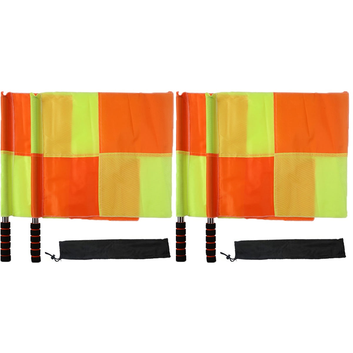 4 Pcs Match Referee Flags Waving Signal Flags Race Judge Flags ...