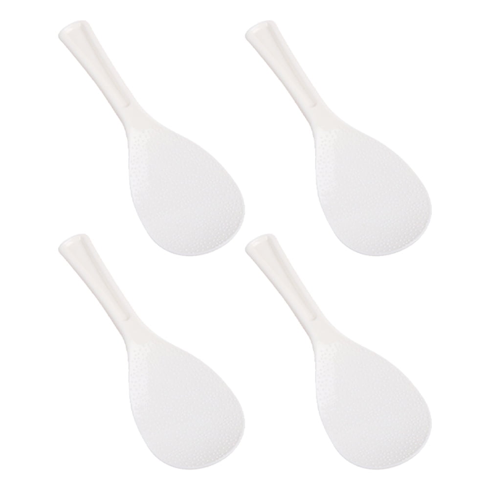 4 Pcs Meal Spoon Table Rice Cooker Stainless Steel Cookware Silicone ...