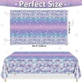 4 Pcs Mermaid Tablecloths, Mermaid Birthday Table Covers, Rectangular ...