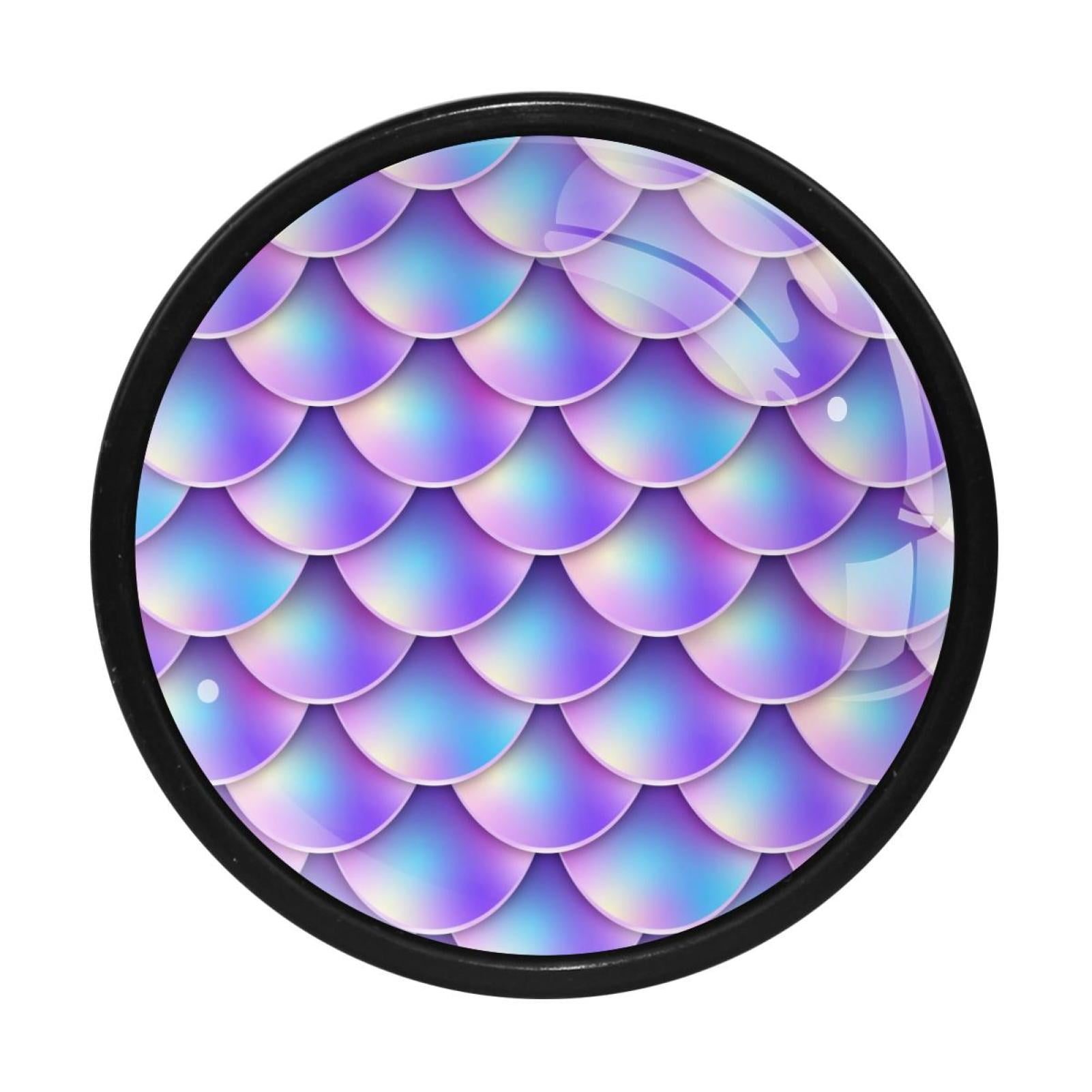 4 Pcs Mermaid Tail Pastel Knobs for Kitchen Cabinet Cupboard Dresser ...