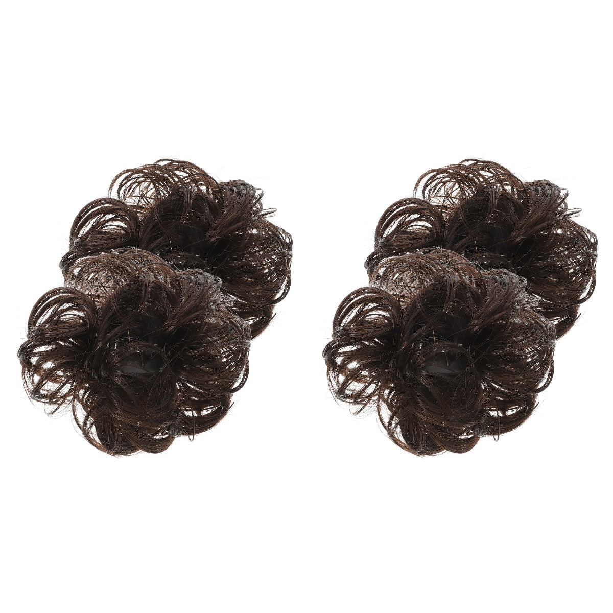 4 Pcs Messy Bun Hair Piece Hairpiece Women Wavy Curly Claw Clip Hair ...
