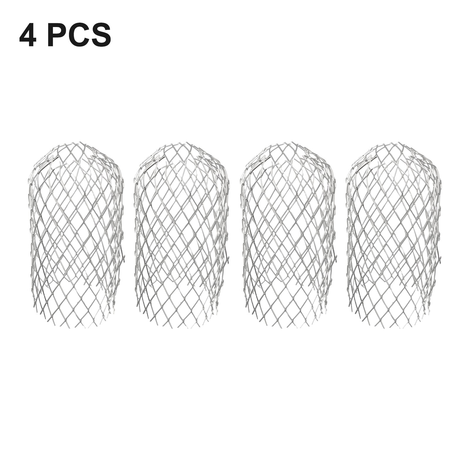 4pc Metal Mesh Gutter Leaf Debris Mud Trap Guards Drain Pipe Cover ...