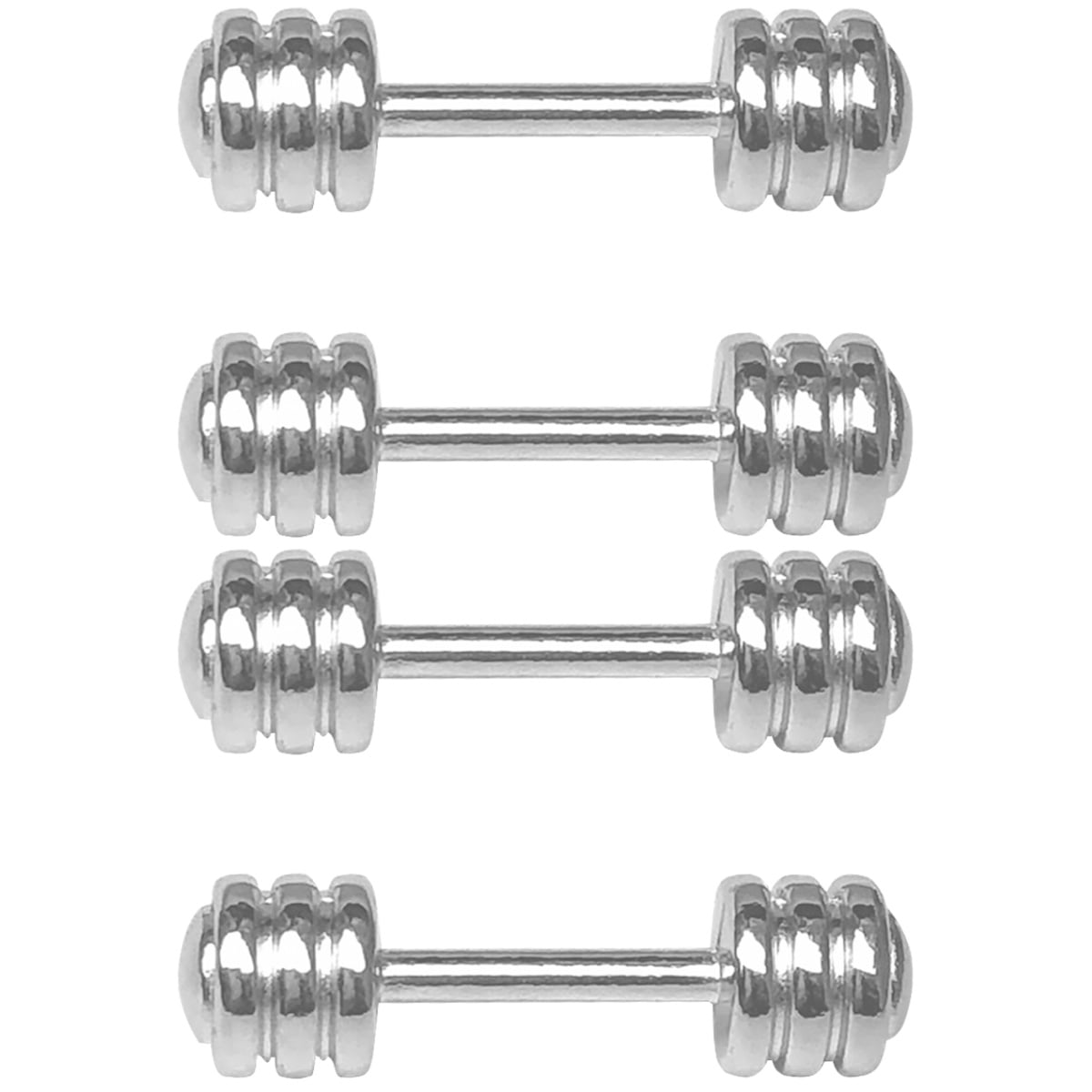 4 Pcs Metal Dumbbell Exercise Dumbells Mini Dumbbell Model Doll House ...