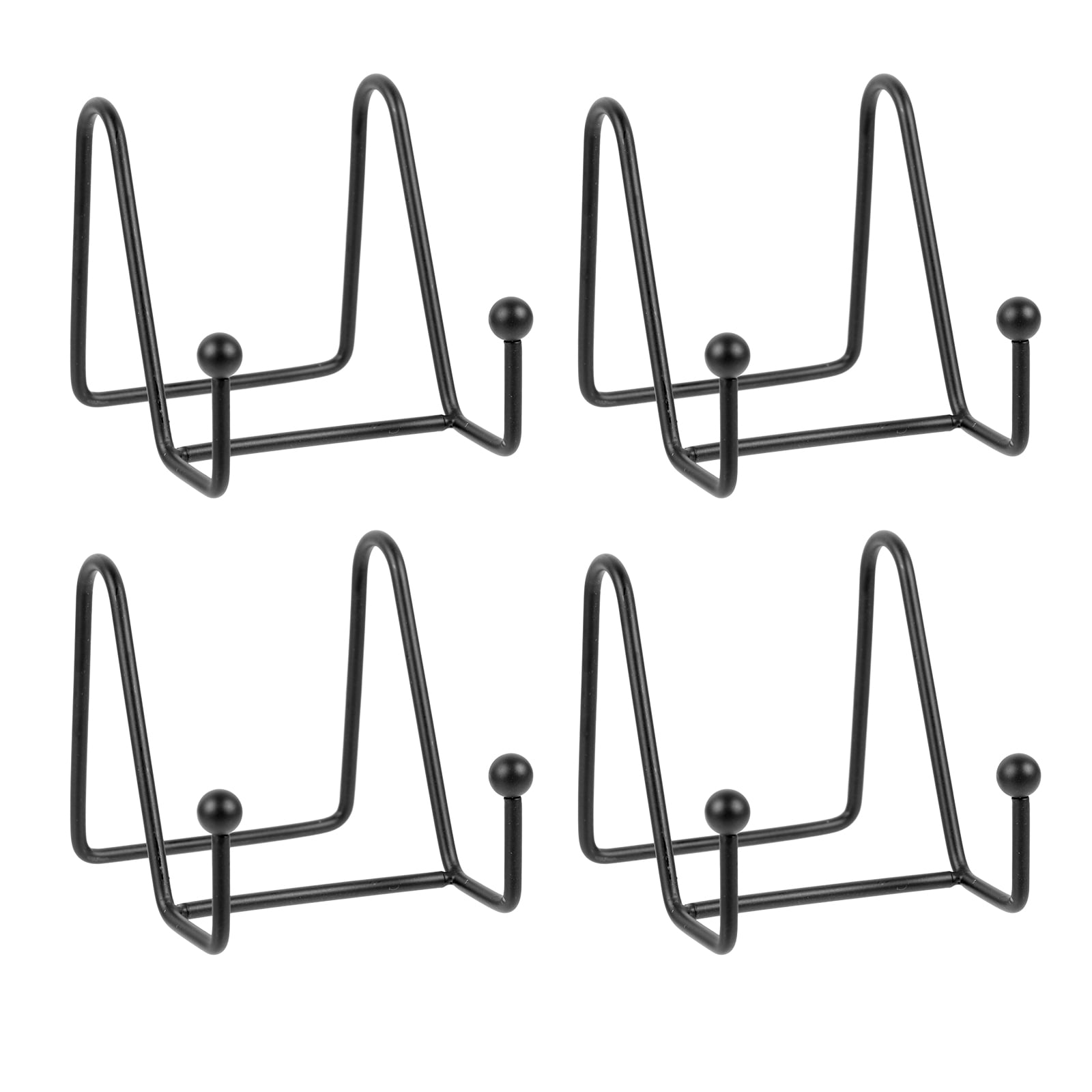 4 Pcs Metal Frame Holders Photo Easel Stand Wedding Picture Frames Tray ...