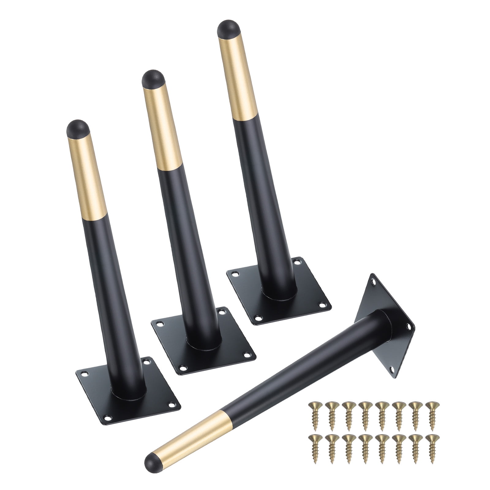 4 Pcs Metal Furniture Leg, Replacement Couch Legs Cabinet Feet, Black ...