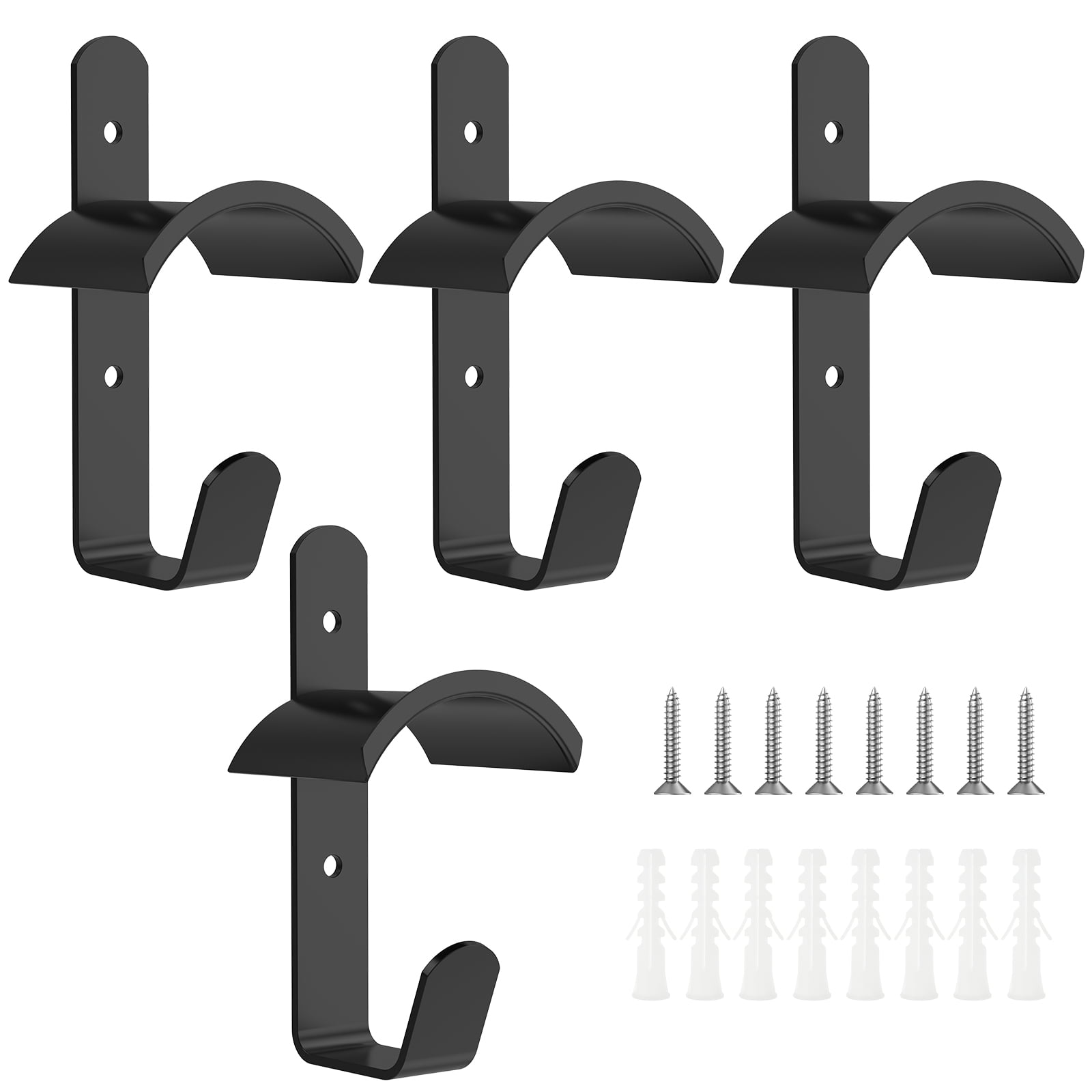 4 Pcs Metal Horse Bridle Rack with Anti Rust Coating Wall Mounted ...