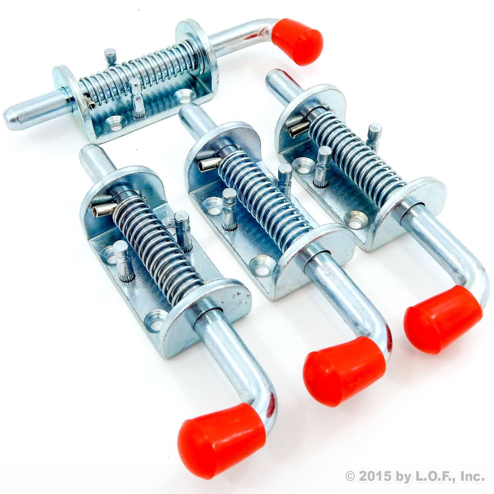 4 Pcs Heavy Duty Metal Lock Barrel Bolt Spring Loaded Latch 6.5 Inches ...