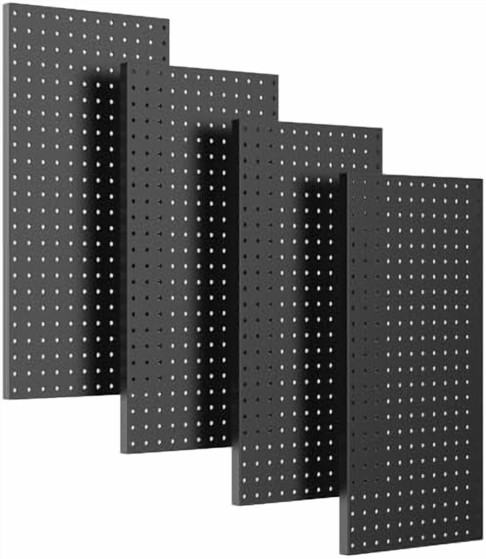 4 Pcs Metal Pegboard Wall Panels, Peg Boards for Garage Tool Storage ...
