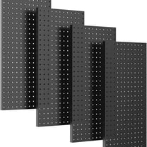 INCLY 158PCS Metal Pegboard Wall Organizer, 48x24 Inch Black Pegboard ...