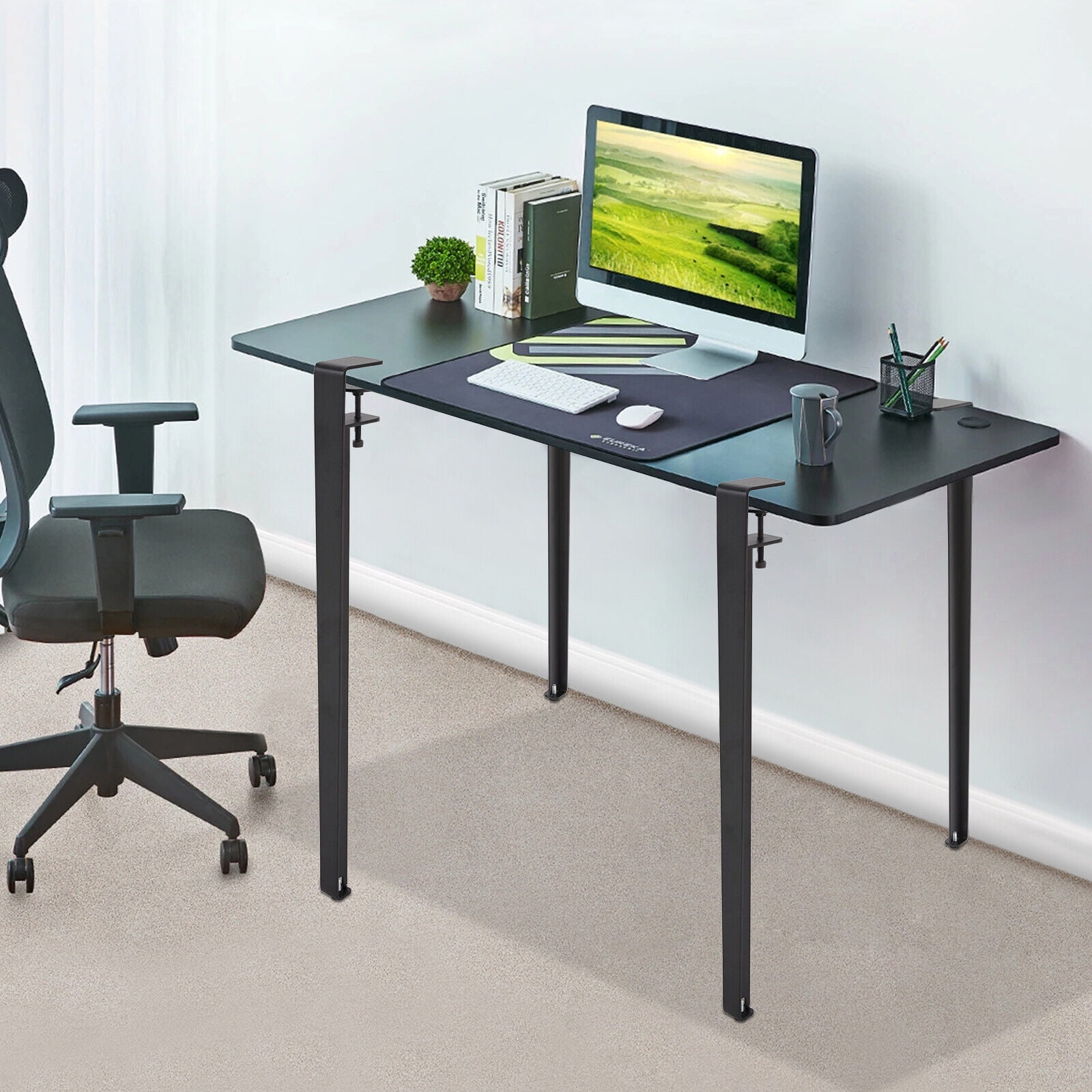 4 Pcs Metal Removable Table Clamp Legs, F-Shaped Adjustable Desk Legs ...