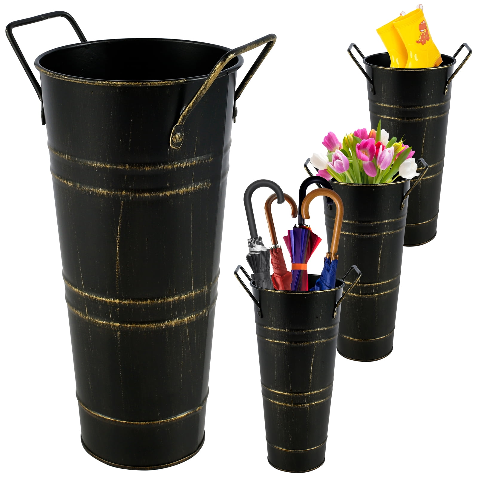 4 Pcs Metal Umbrella Holder Freestanding Umbrella Rack Vintage Umbrella ...