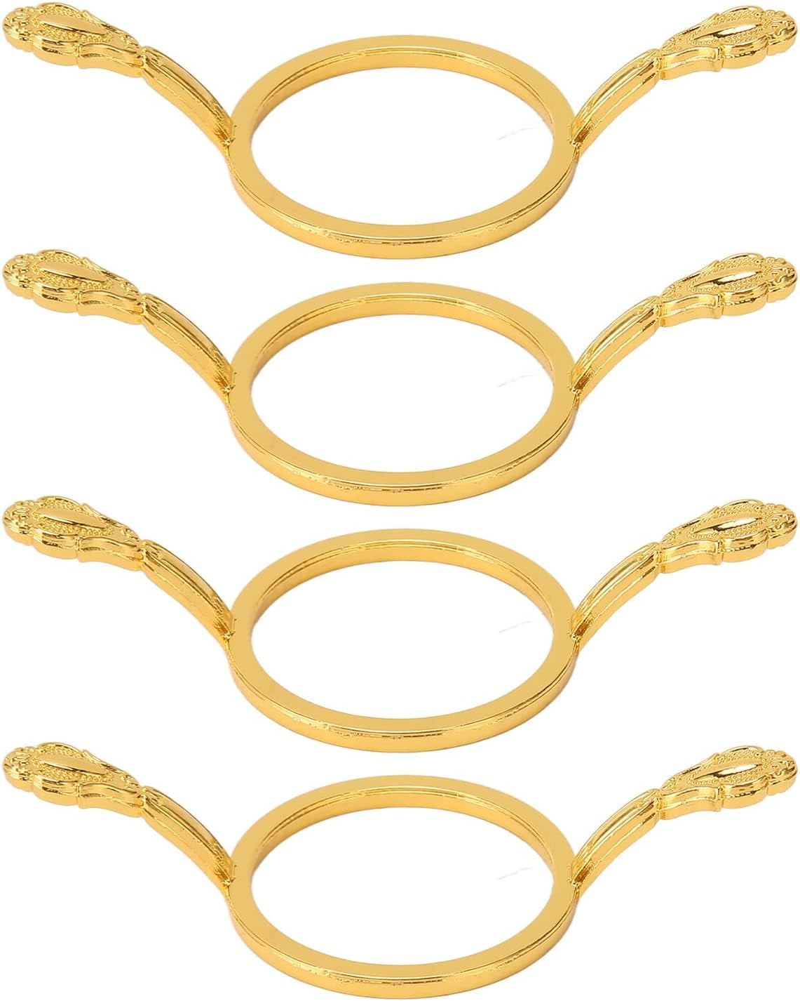 4 Pcs Metal Wax Seal Models, Round and Flower Shaped Metal Wax Seal ...