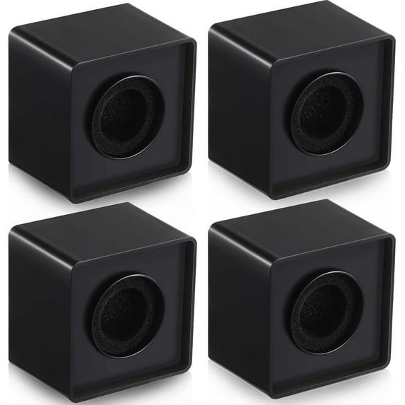 4 Pcs Mic Flags Square Cube Microphone Station Portable Custom ...