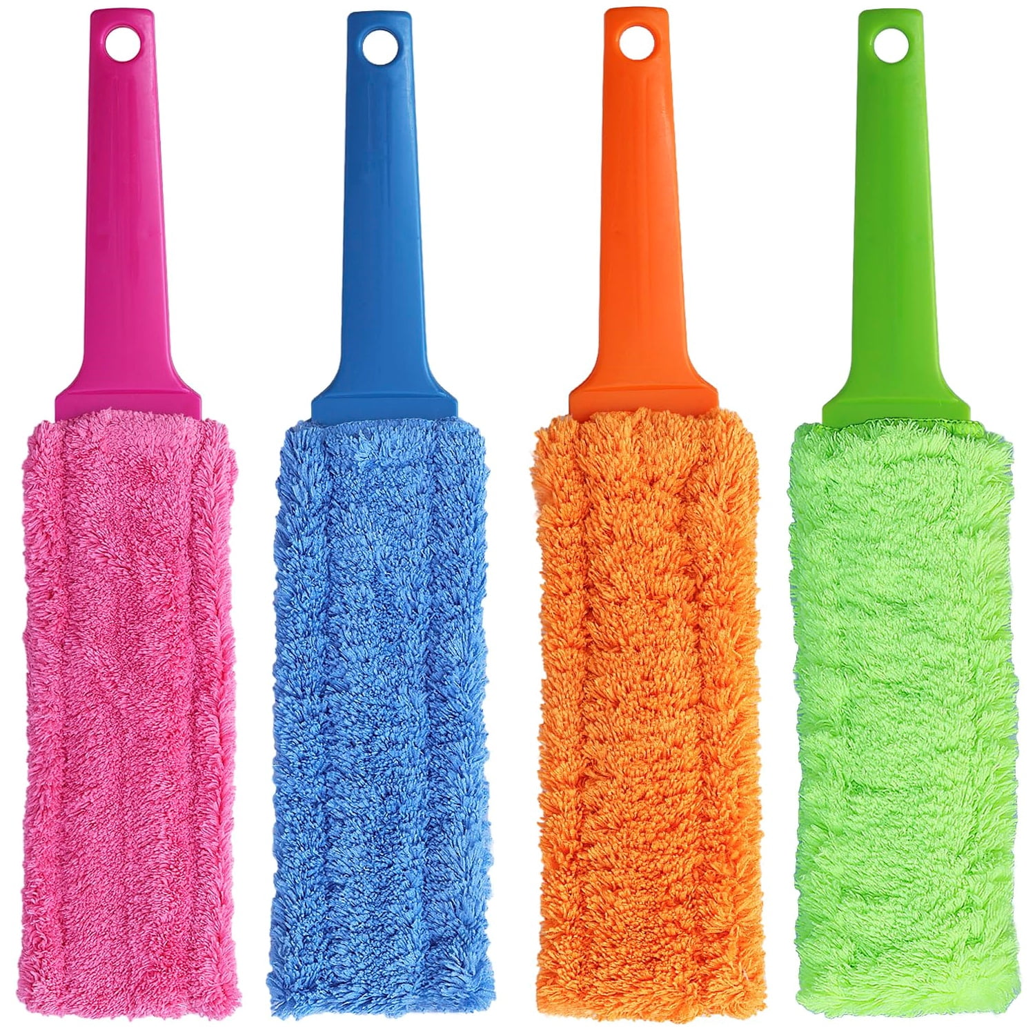 4 Pcs Microfiber Duster Feather Dusters for Cleaning Extendable Duster ...