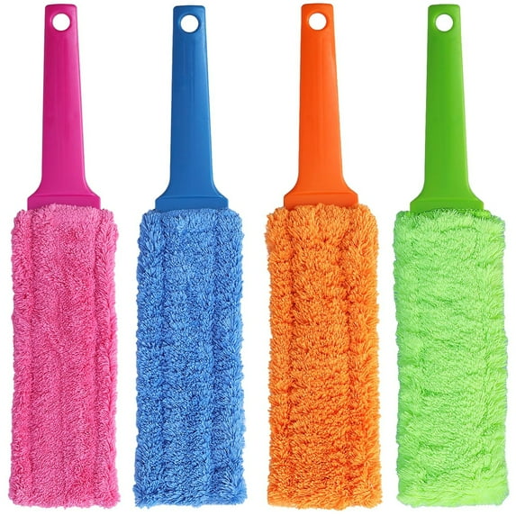 4 Pcs Microfiber Duster Feather Dusters for Cleaning Extendable Duster ...