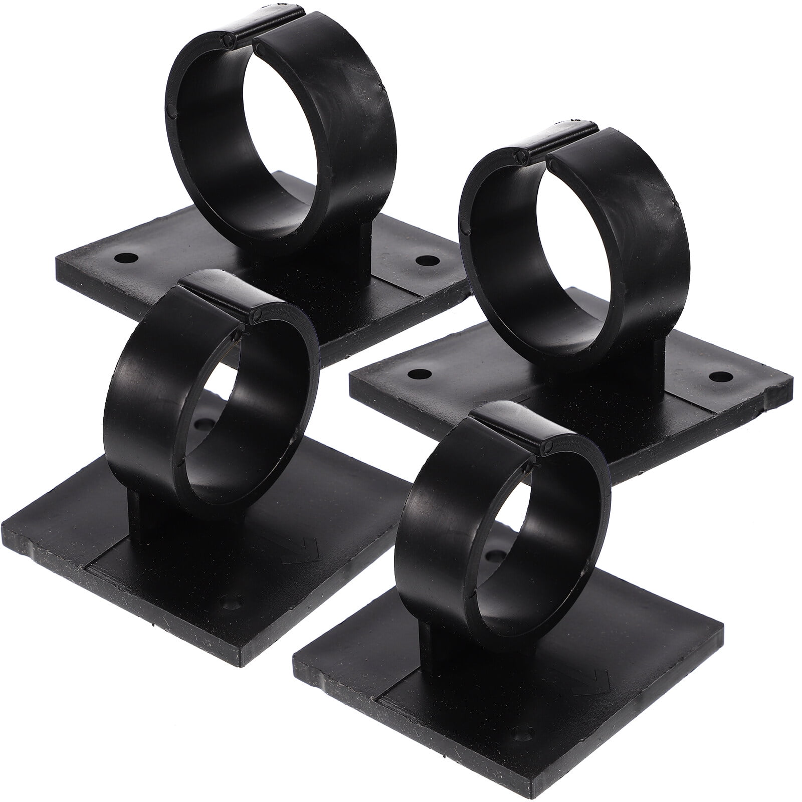 TABLZONE Microphone Clip Holder Black Plastic For Broadcasting 1.97X1 ...