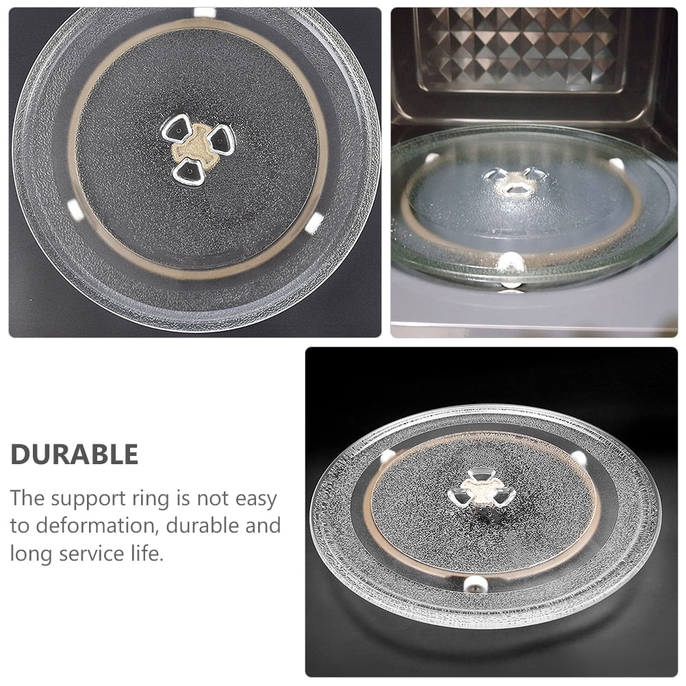 4 Pcs Microwave Glass Turntable Plate Support Tray Wheel Ring Turntable ...