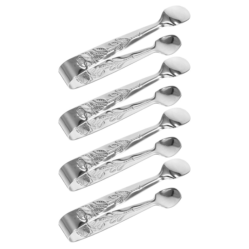 TABLZONE Stainless Steel Tongs, and Sugar Cube Holders for Home, 4Pcs ...