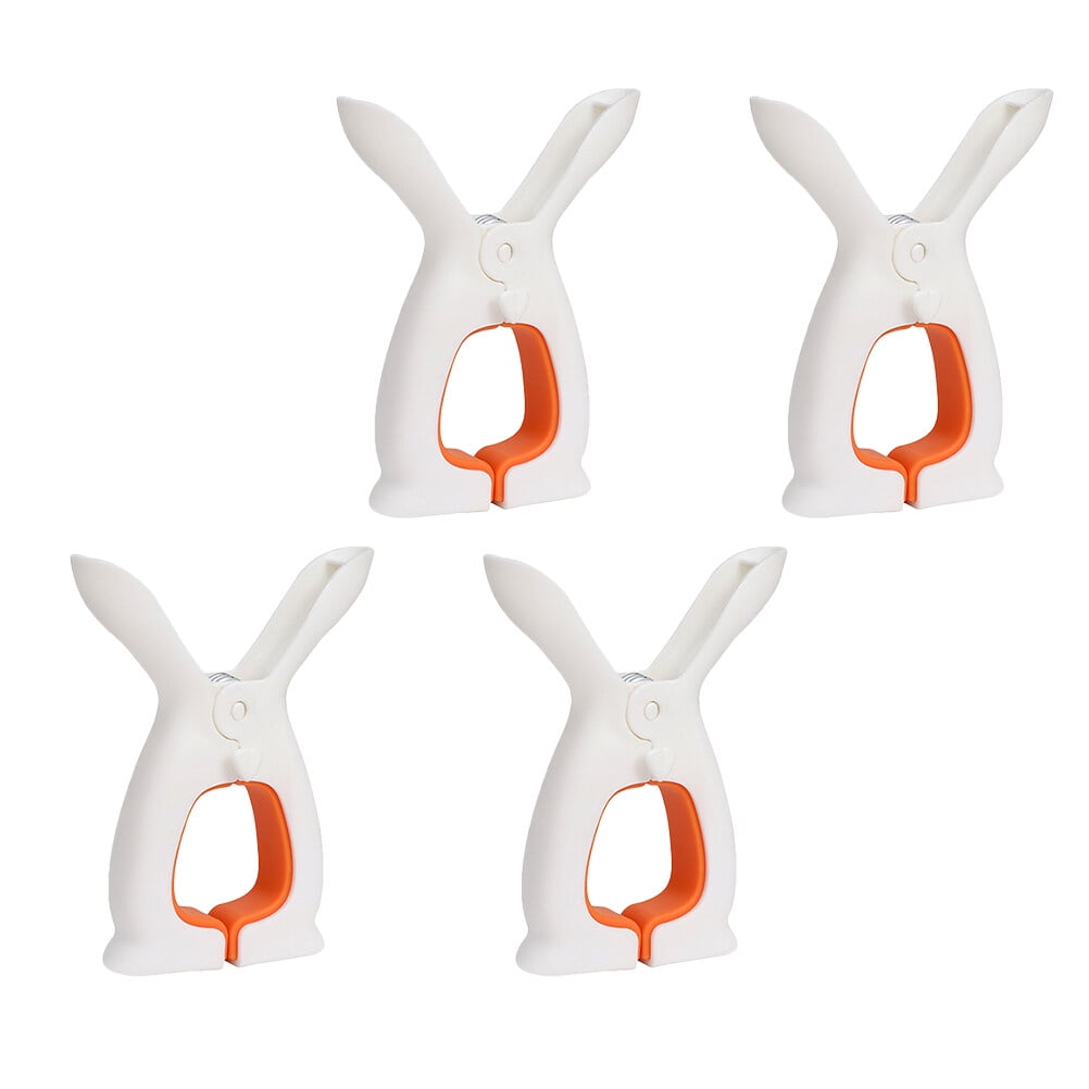 4 Pcs Mini Close Pins Clothespin Clothes Hanger Clips 11.3X9.3CM Orange ...