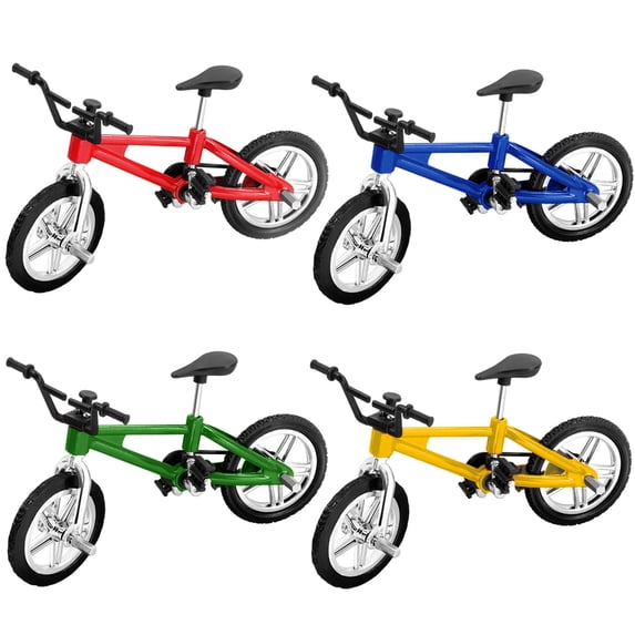 Novelty Place, Mini Finger Bike, 4 Pack, Metal Bicycle Model Decor ...
