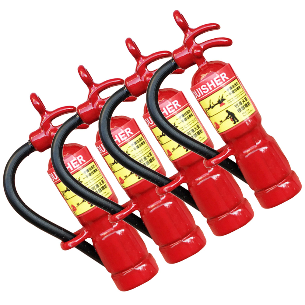4 Pcs Mini Fire Extinguisher Landscaping Models Simulation Flame ...