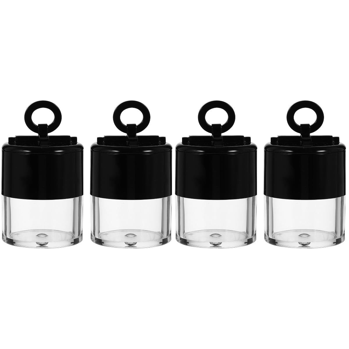 4 Pcs Mini Loose Powder Box Refillable Powder Case Portable Powder ...