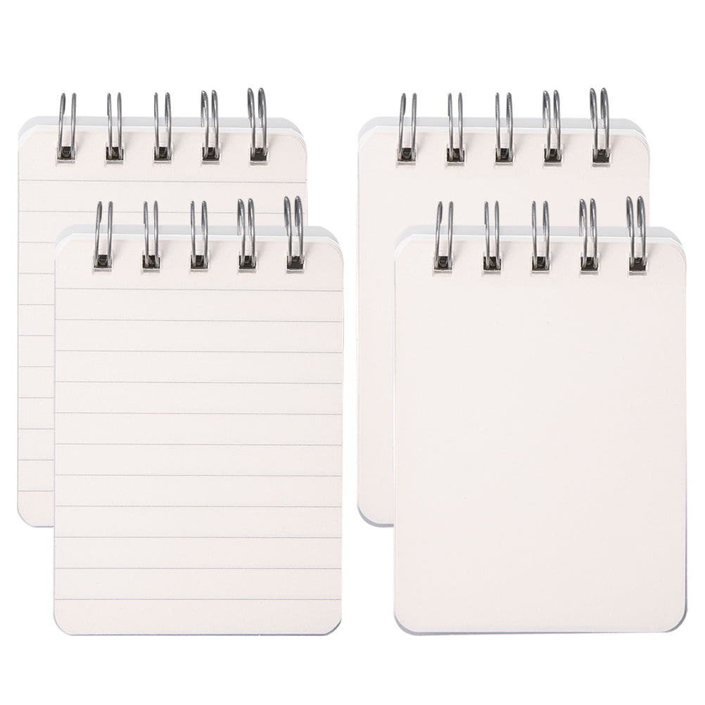 4 Pcs Mini Notebook Mini Spiral Notebook Small Coil Note Pad Paper 10 ...
