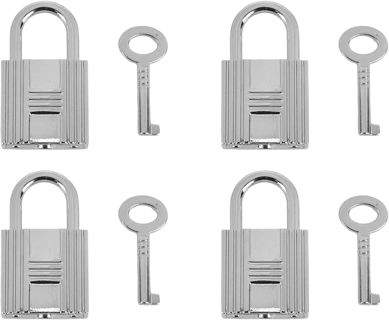 4 Pcs Mini Padlock Metal Padlock Mini Small Lock Luggage, Backpack ...