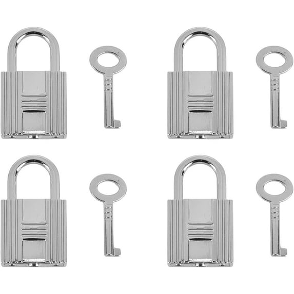 4 Pcs Mini Padlock Metal Padlock Mini Small Lock Luggage, Backpack ...