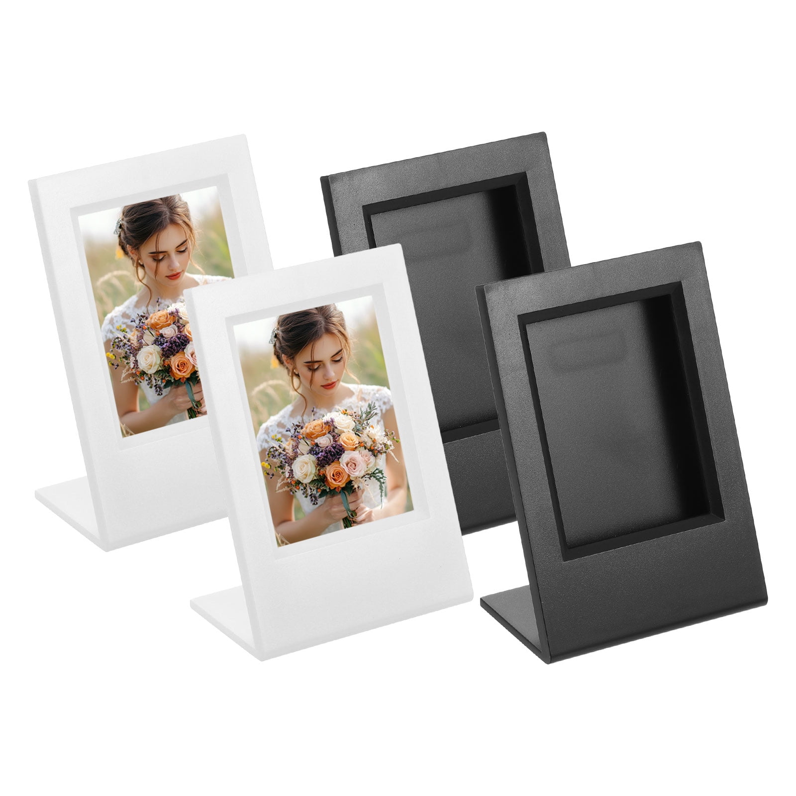 4 Pcs Mini Picture Frames 3.8 x 2.7 Inch Photo Frame, Black & White ...