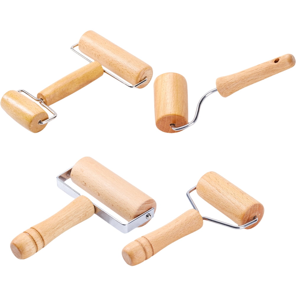 ifundom Cookie Rolling Pin Wood Pastry Use 4Pcs - Walmart.com