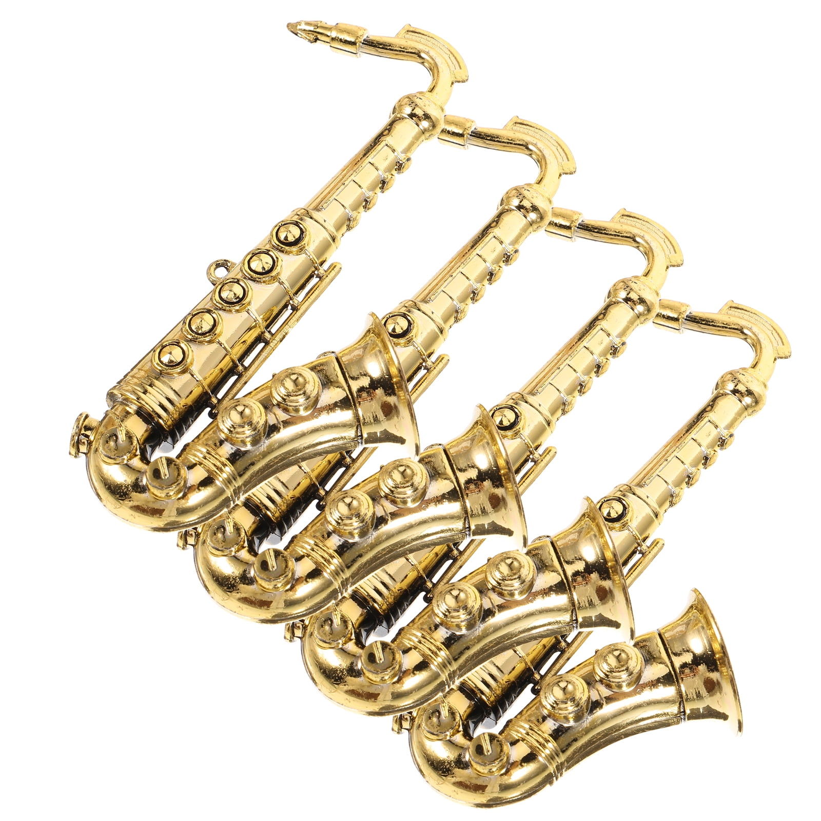 4 Pcs Mini Saxophone Model for DIY Crafting Big Mold Decorative Fake ...