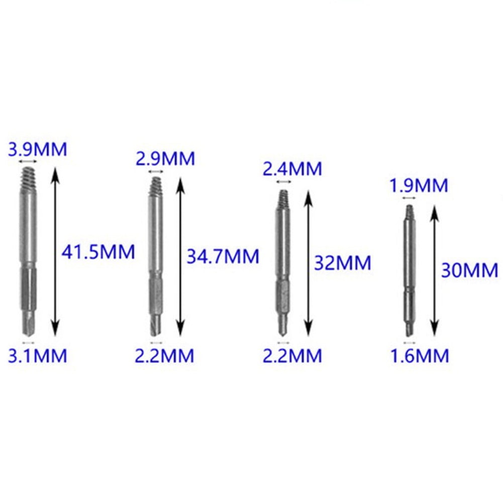 4 Pcs Mini Screw Easy Out Premium Extractor Broken Damaged Bolt Remover ...