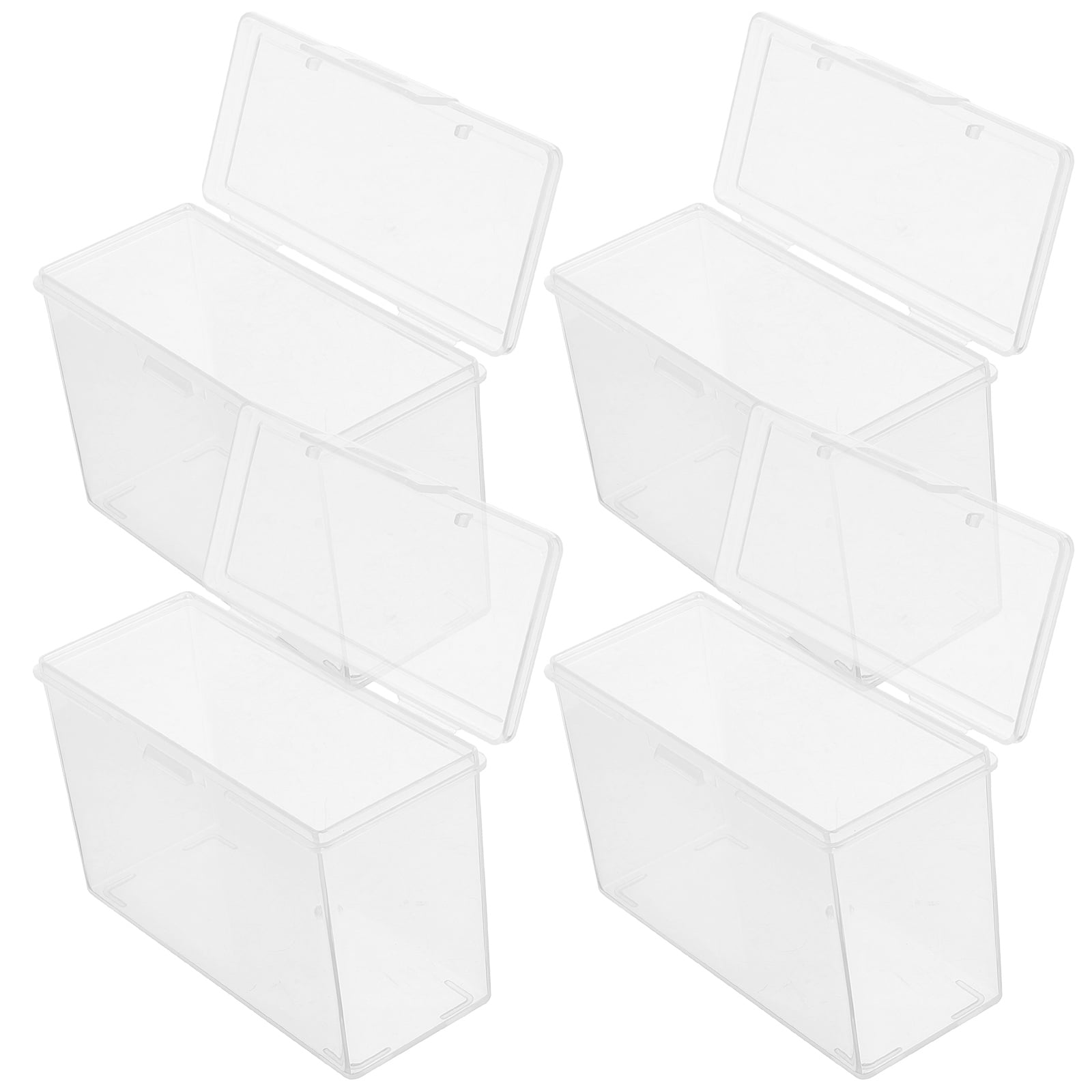 4 Pcs Mini Storage Box Greeting Card Organizer Household Photo Case ...