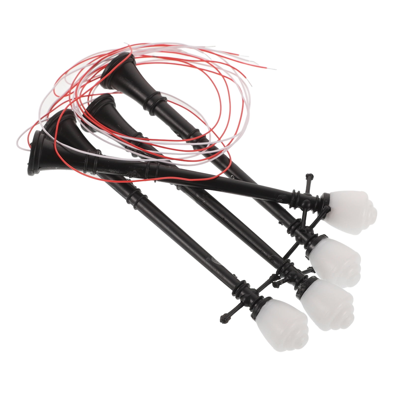 4 Pcs Mini Street Light Model Double-Headed LED Light for Architectural ...