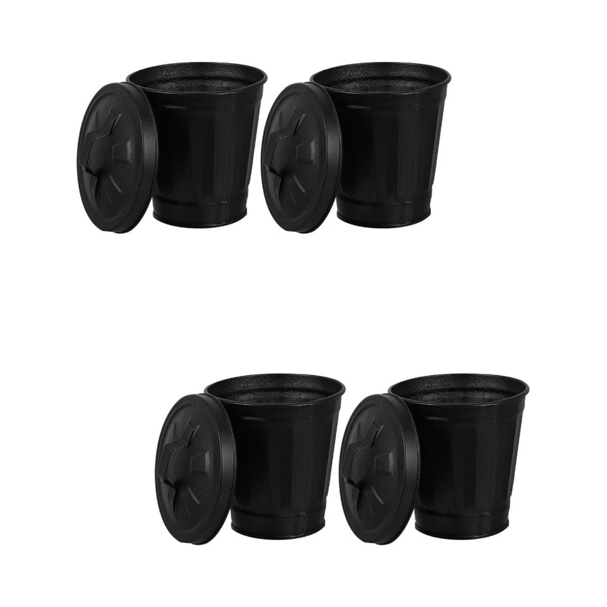 4 Pcs Mini Trash Can Garbage Can Garden Nursery Pot Dog Poop Trash Can ...