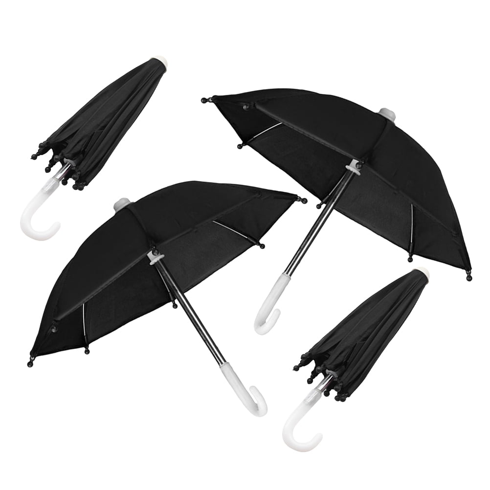4 Pcs Mini Umbrella Tiny House Miniature Umbrella Cute Umbrella Photo ...