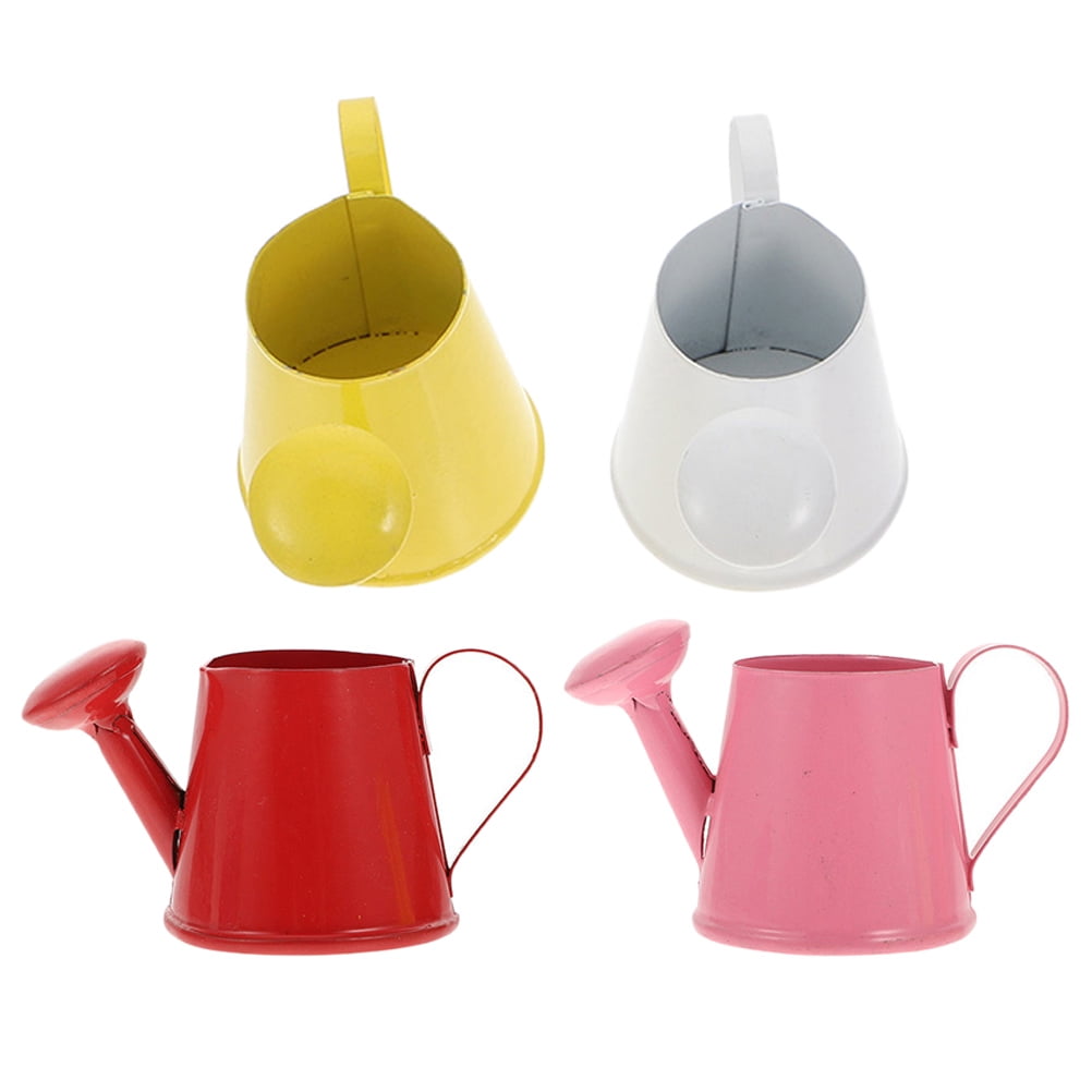 ifundom Miniature Watering Can Yellow 4Pcs Iron - Walmart.com