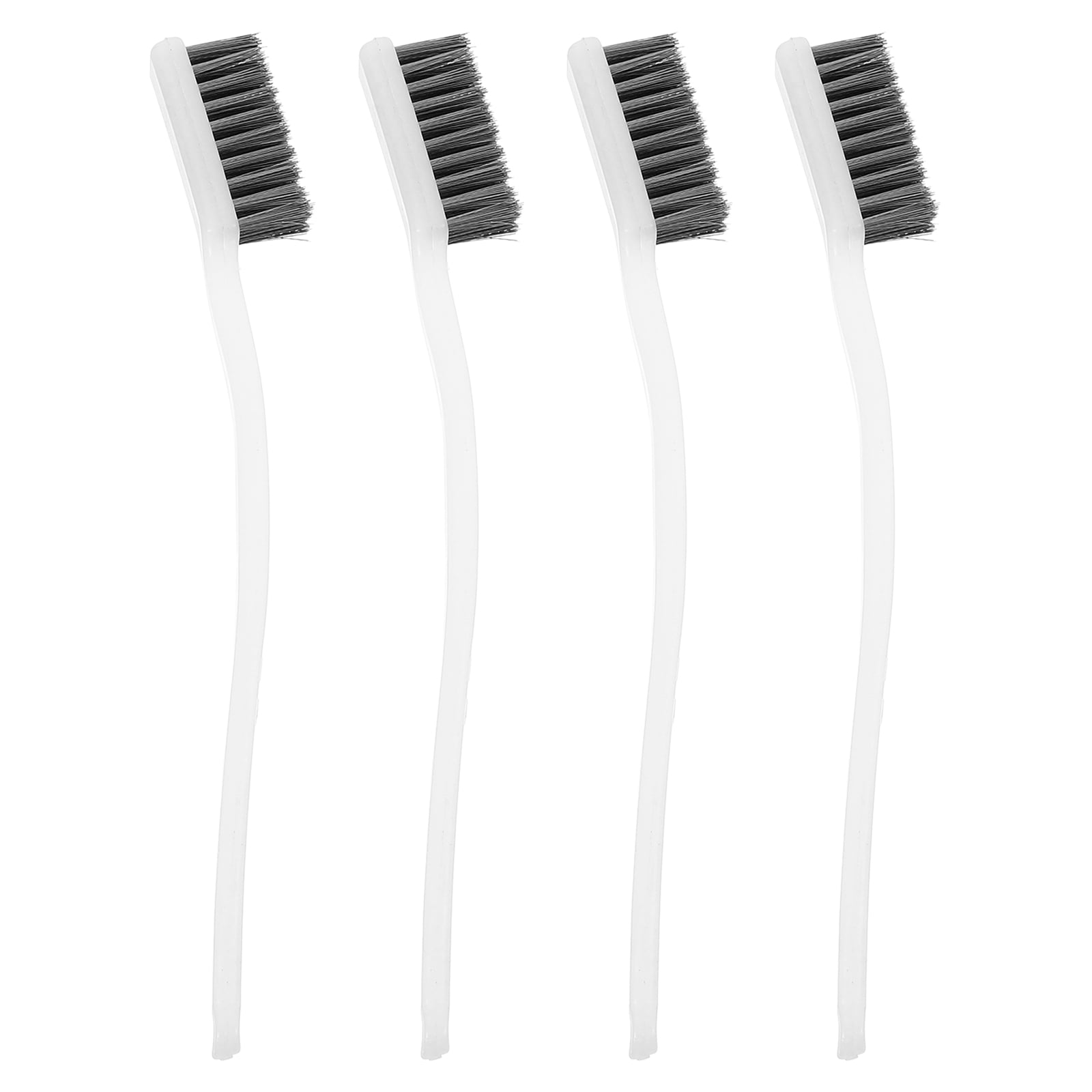 4 Pcs Mini Wire Brush Set with Curved Handle Steel Cleaning ...