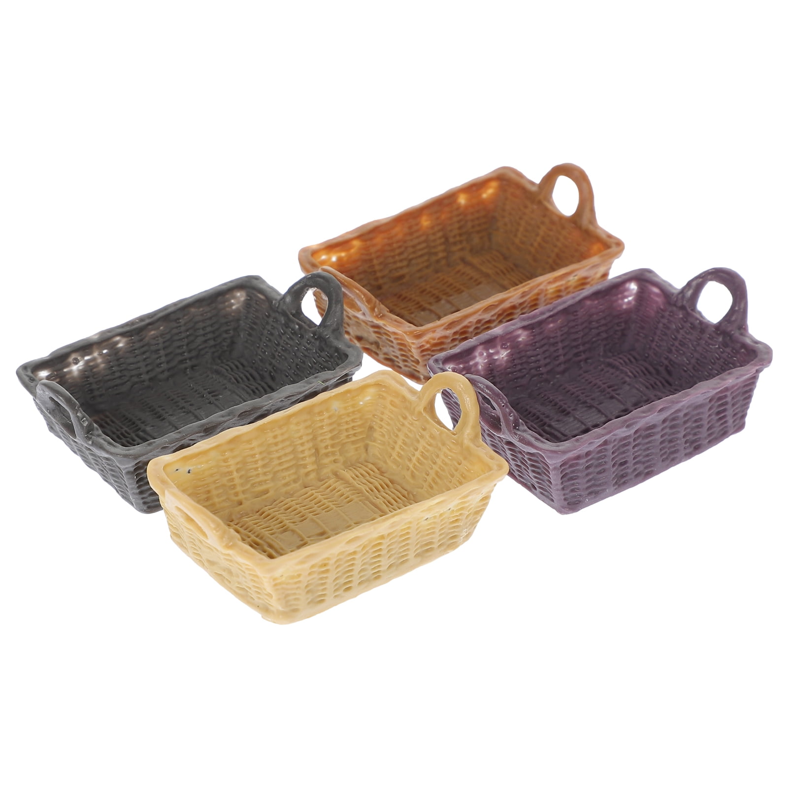 4 Pcs Miniature Basket Dollhouse Furniture Miniature Bedroom Bread ...