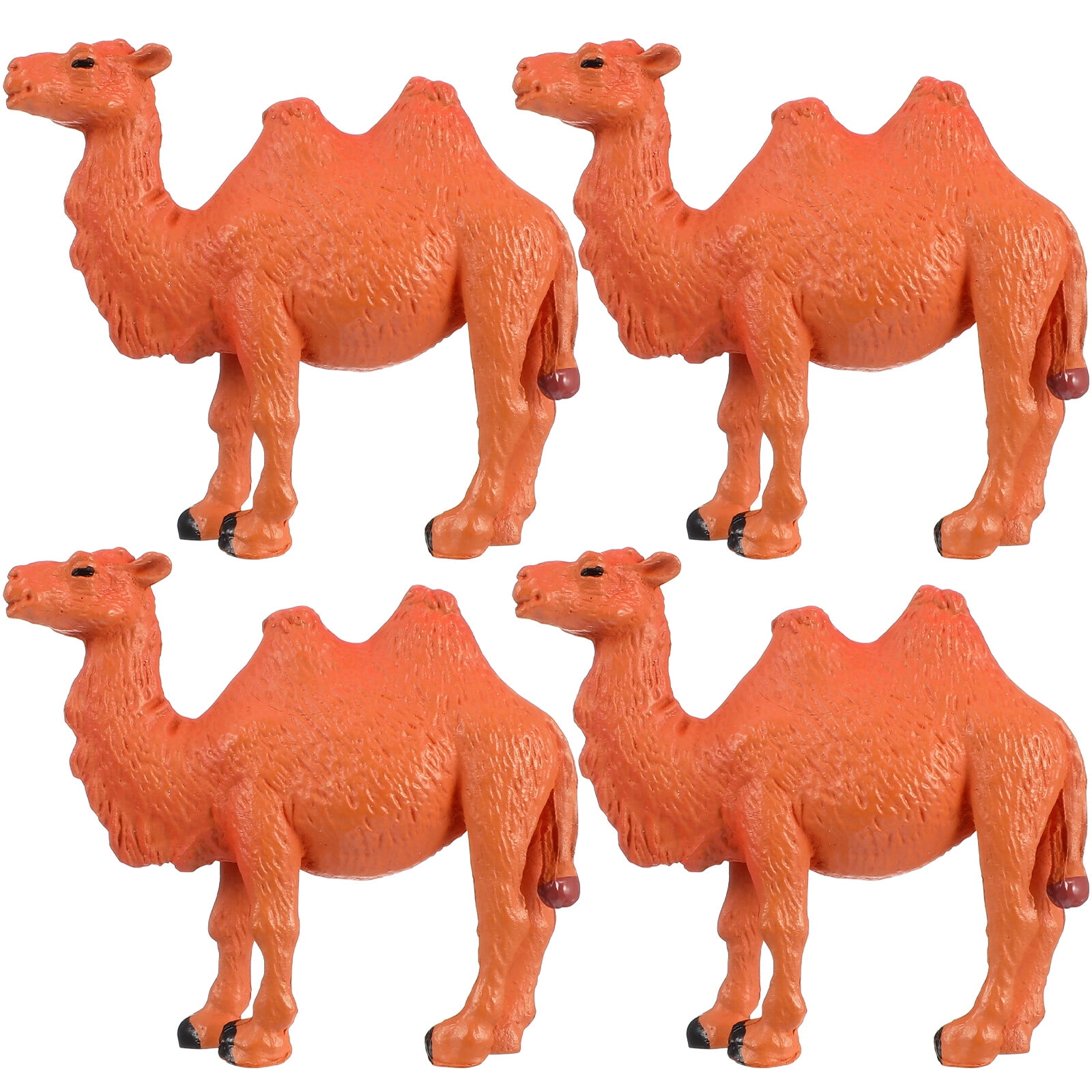 4 Pcs Miniature Camel Models Realistic Camel Figurines Animal Models ...