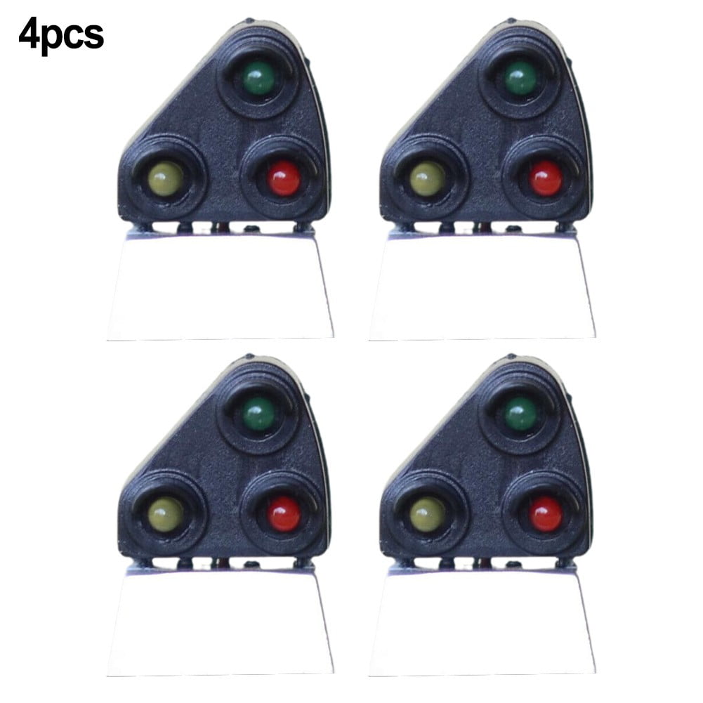 4 Pcs Model Railroad & Train Block Signal Dwarf Signal Ground Signal 3 ...
