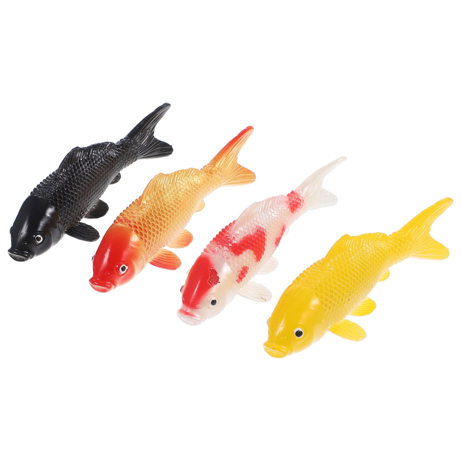 Artificial Koi Fish - 4pcs Pvc Decorative Koi Carp Decorations ...