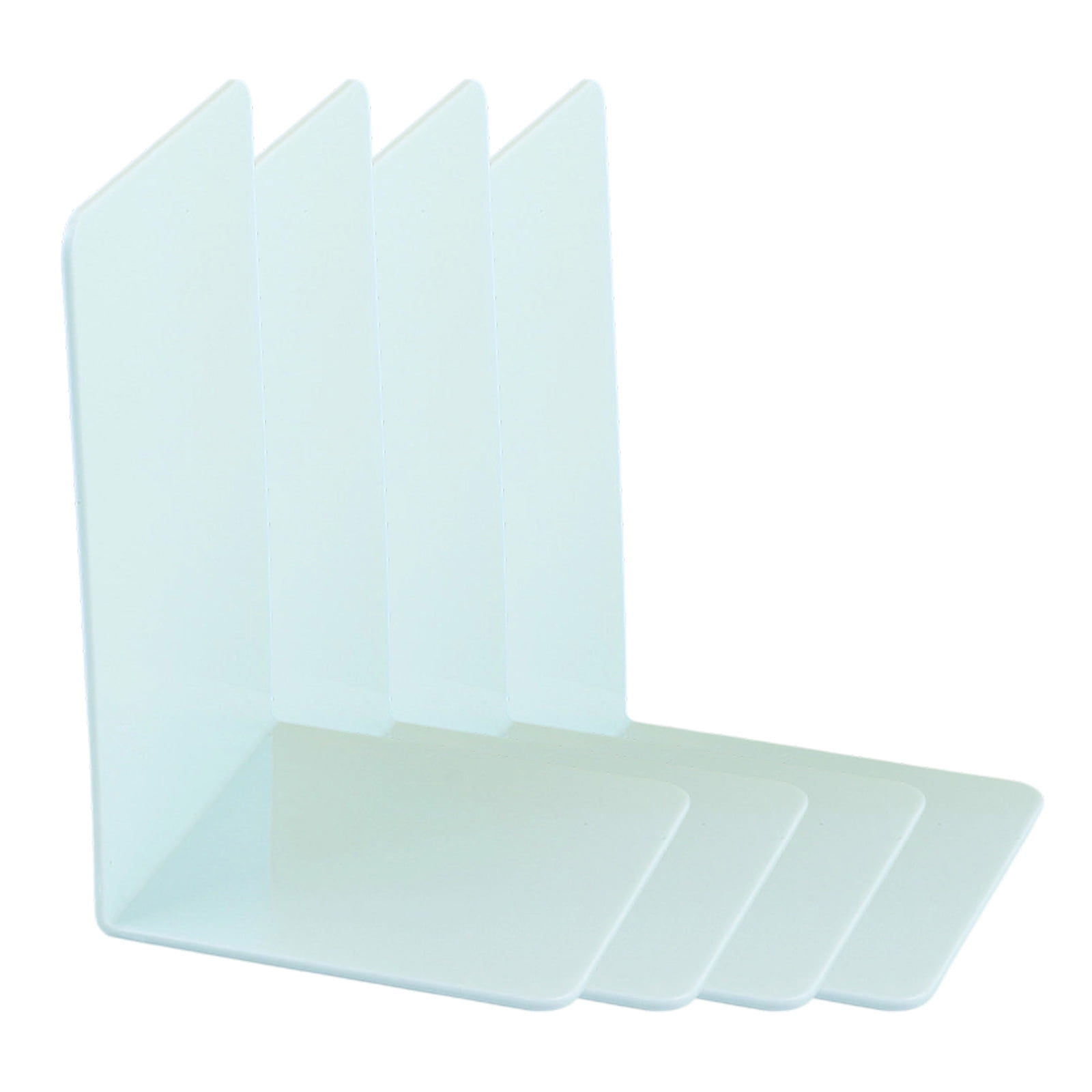4 Pcs Modern Acrylic Book Stoppers, L-Shaped Holders for Study Desk ...